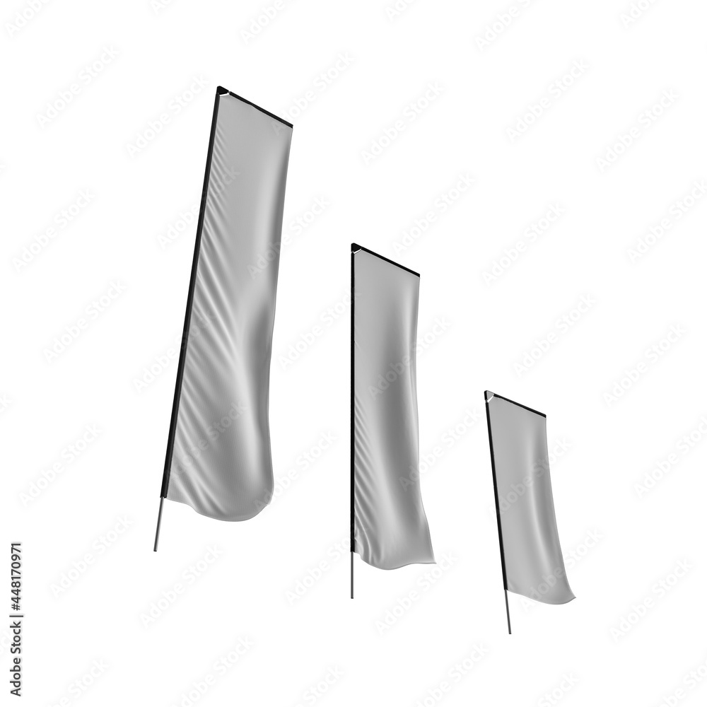 4 meter, 3 Meter and 2 Meter Telescopic Flag Range Bottom up View Stock ...
