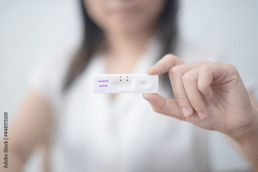 Rapid test cassette for COVID-19 Antigen test ,The result show Invalid ...