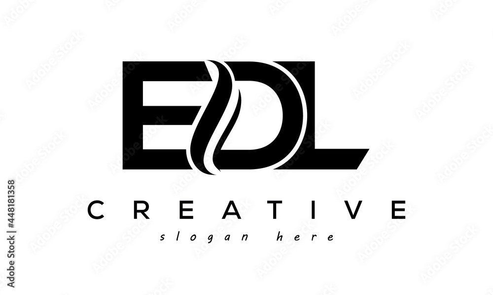 Letter EDL creative logo design vector Stock Vector | Adobe Stock