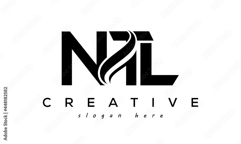 Letter NTL creative logo design vector Stock Vector | Adobe Stock