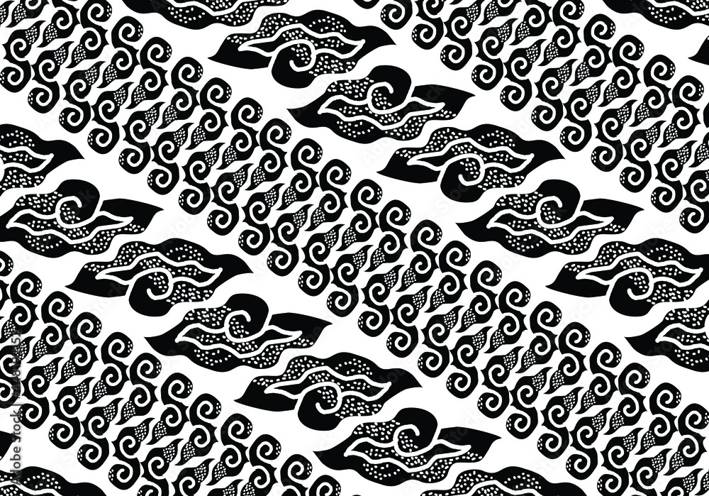 Parang Batik motif, in the pattern of developing Javanese Indonesian ...