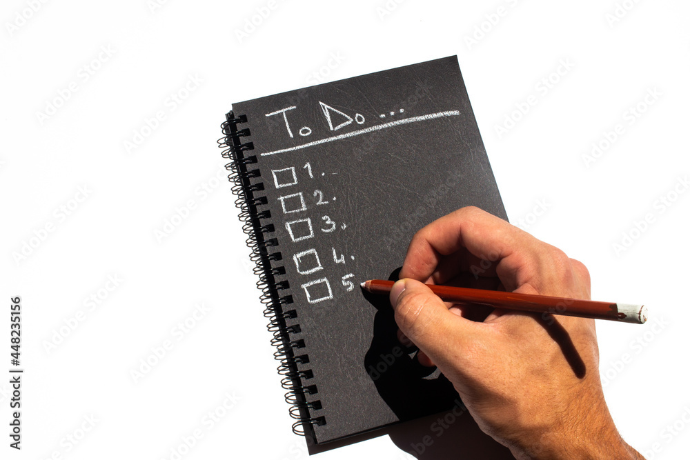 Hand writing To Do Check list for errands, organising life, creating ...