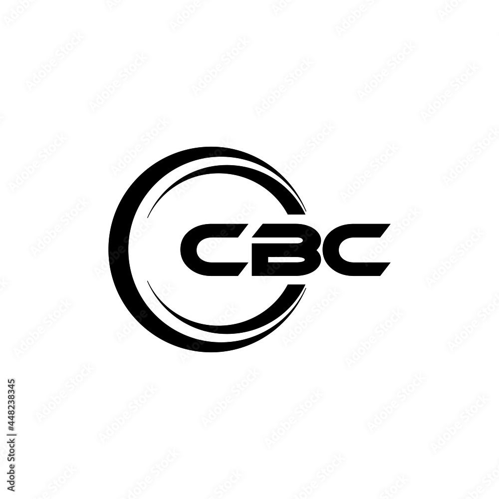 CBC letter logo design with white background in illustrator, vector ...