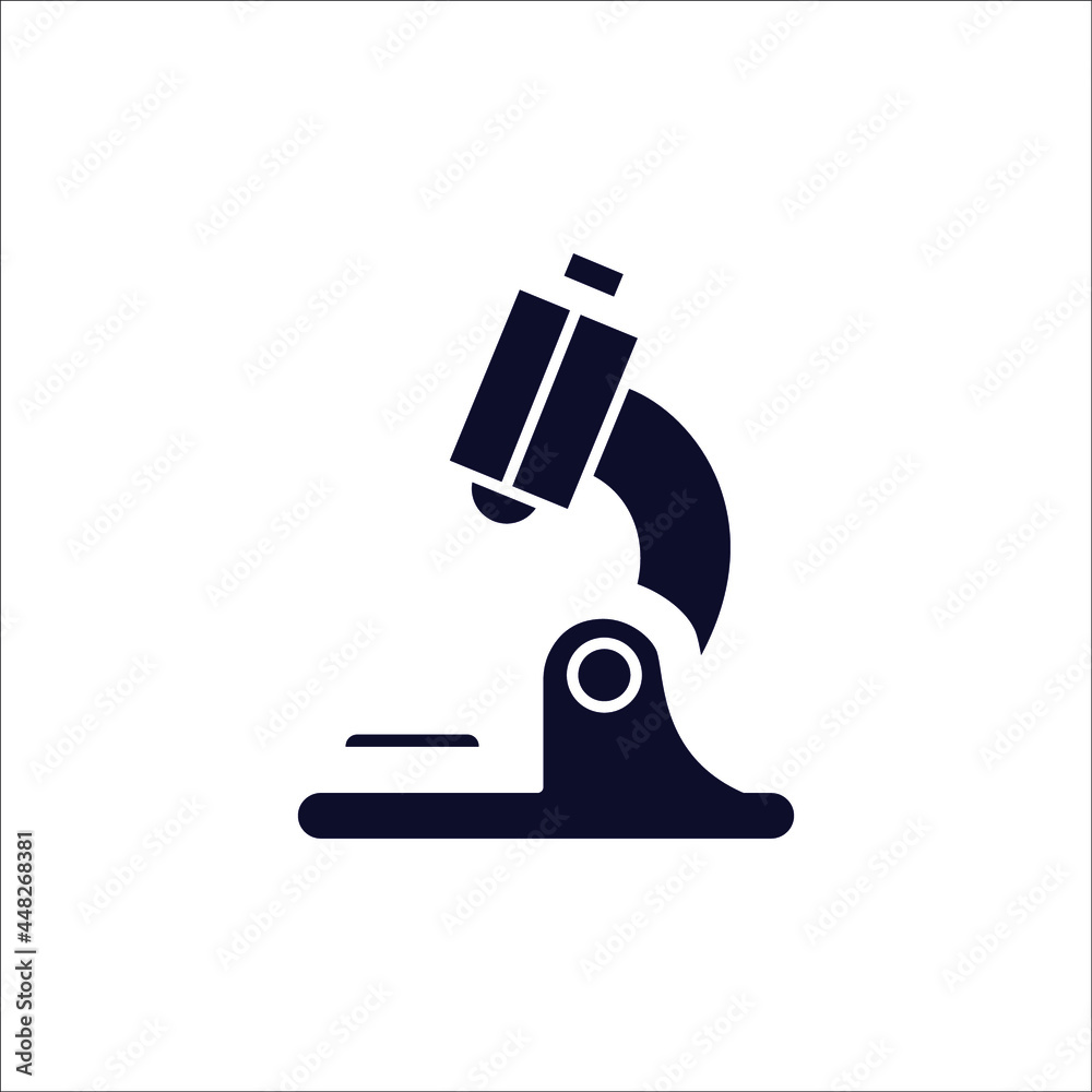 microscope icon symbol vector elements for infographic web Stock Vector ...