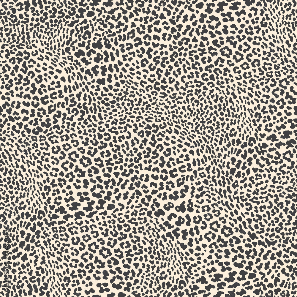 Vetor de Vector animalistic seamless pattern from leopard skin spots ...