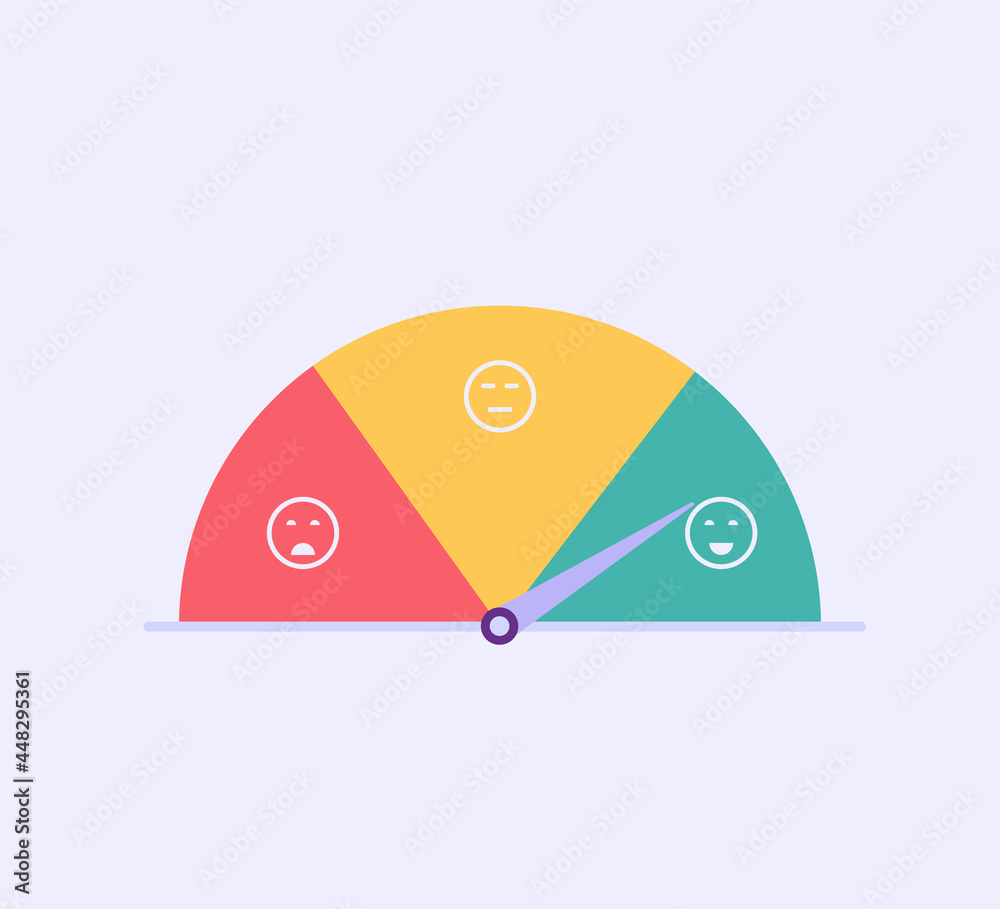 Mood scale. Chart with emoticons. Concept of emotional overload, stress ...