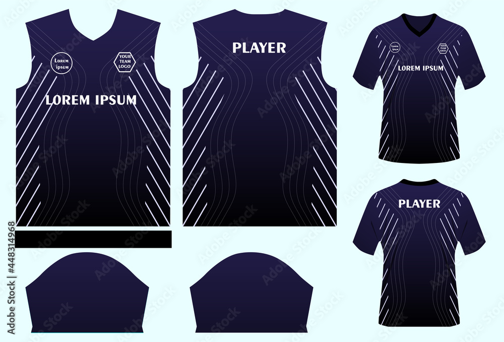 jersey sports template design and pattern for sublimation printing ...