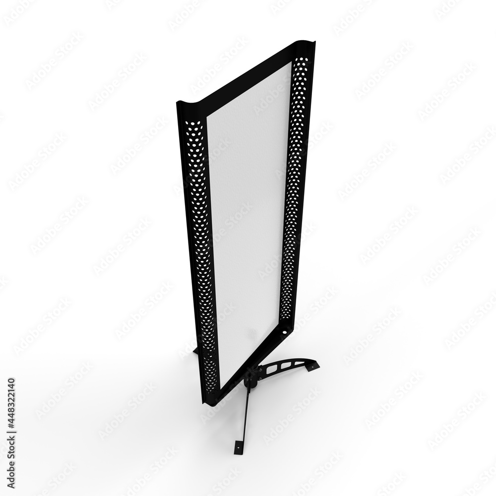 Wind spinner sign, Top down perspective view, isolated on a white ...