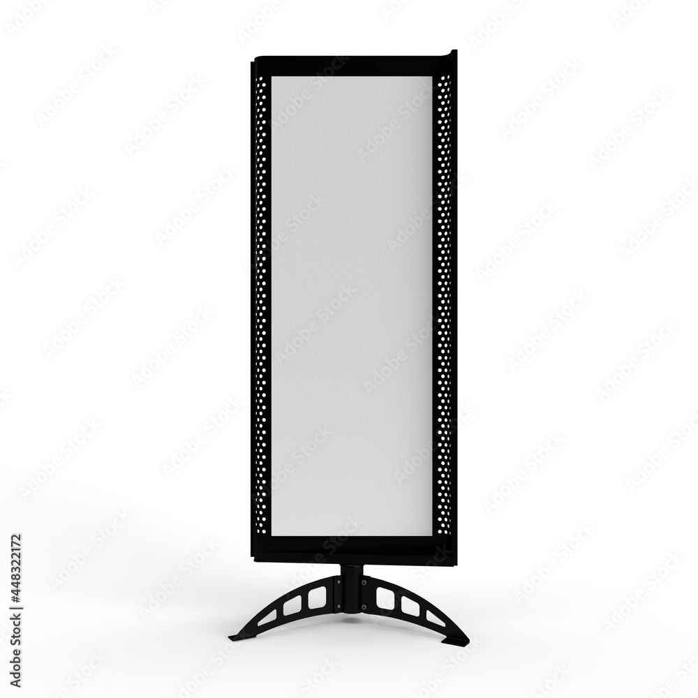 Wind spinner sign, front view, isolated on a white background. Mockup ...