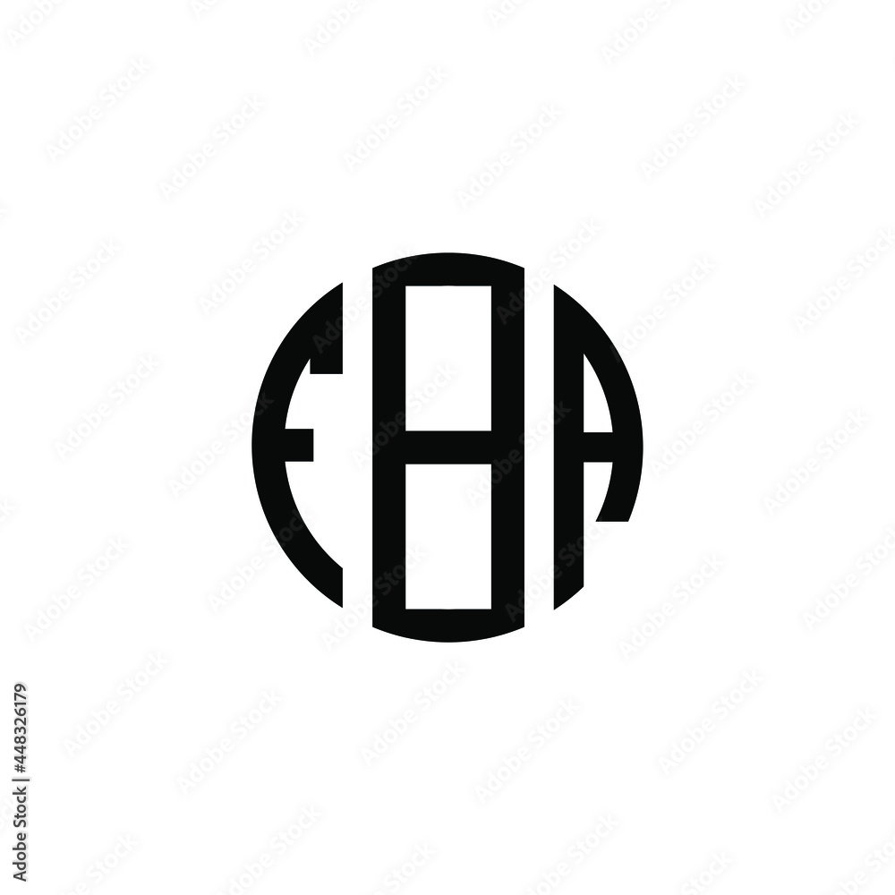 FBA letter logo design. FBA letter in circle shape. FBA Creative three ...
