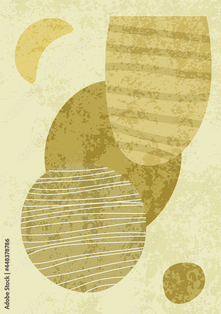 Abstract Math art background vector. Modern block color art wallpaper ...