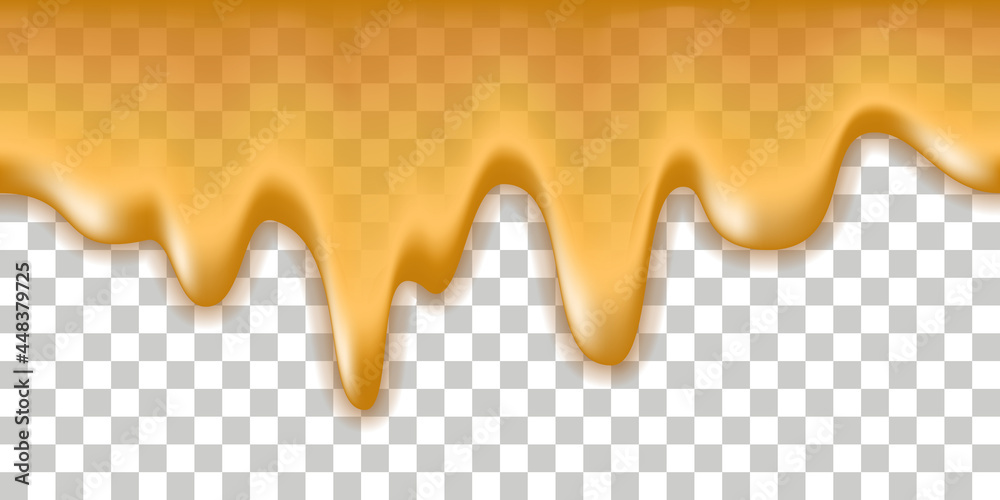 Dripping honey melt splash. Liquid syrup texture, flowing orange jelly ...