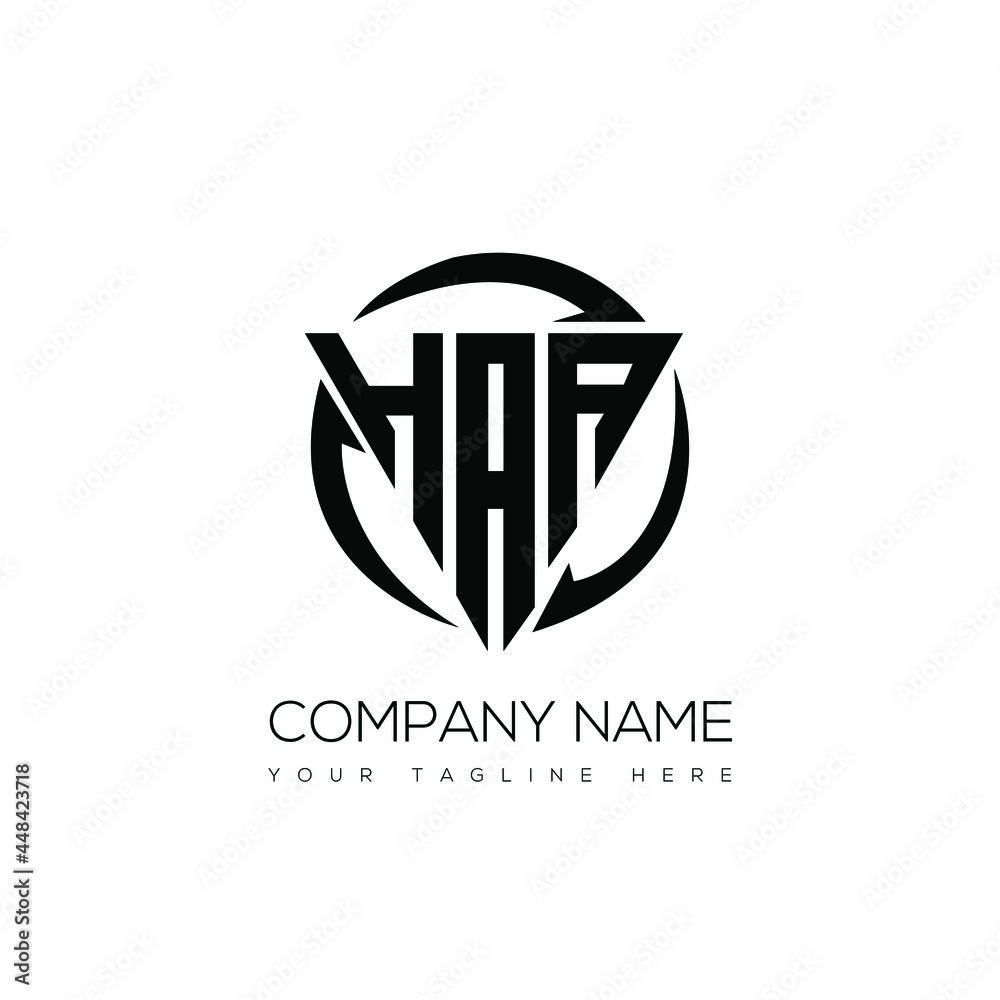 HAA letter logo abstract design. HAA unique design, HAA letter logo ...