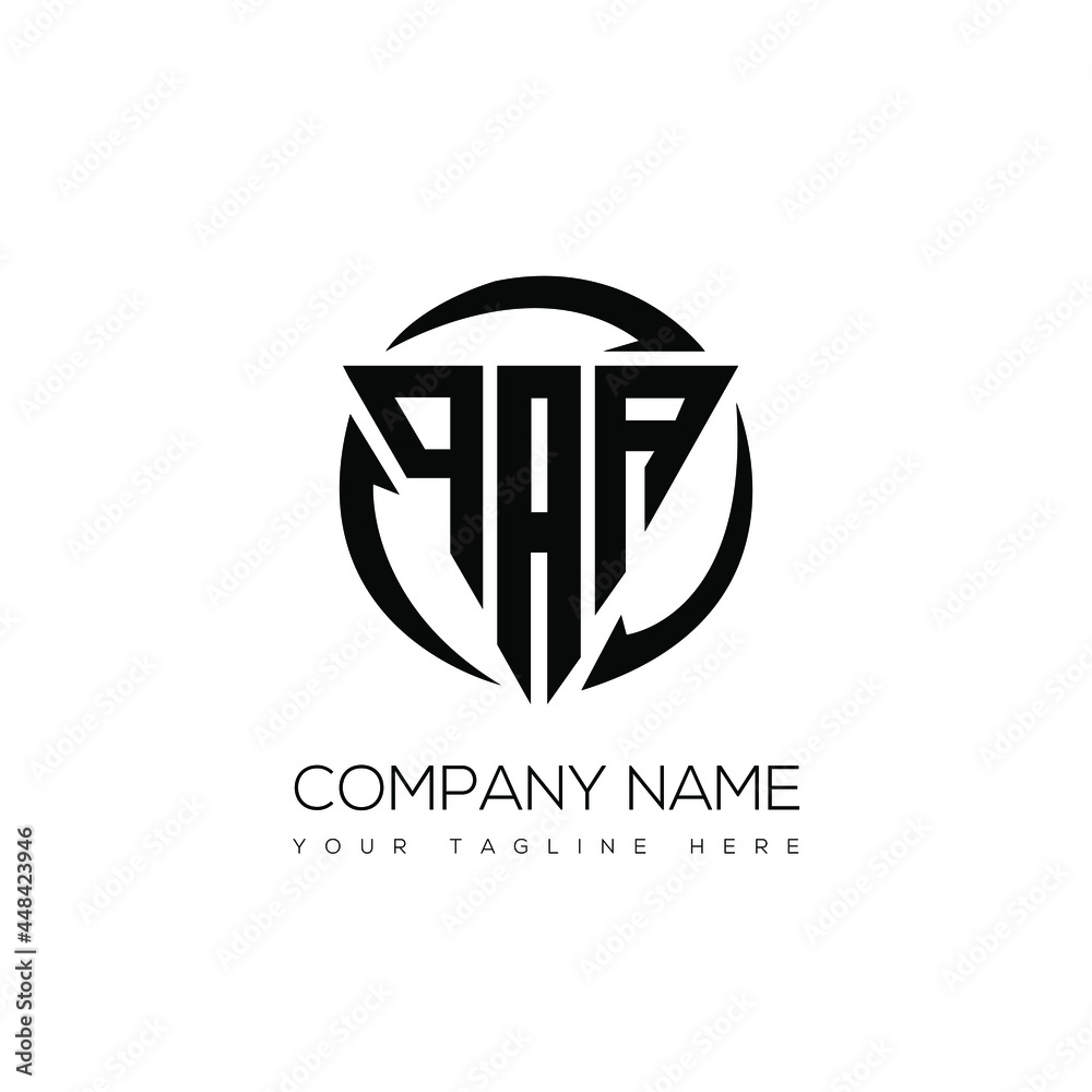PAA letter logo abstract design. PAA unique design, PAA letter logo ...
