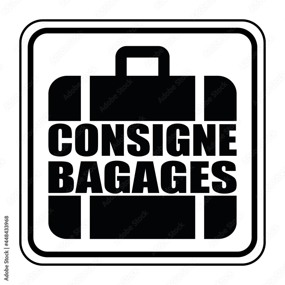 Logo consigne bagages. Stock Vector | Adobe Stock