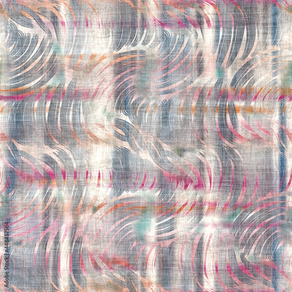 Seamless pastel batik pattern swatch for print with abstract hand drawn ...