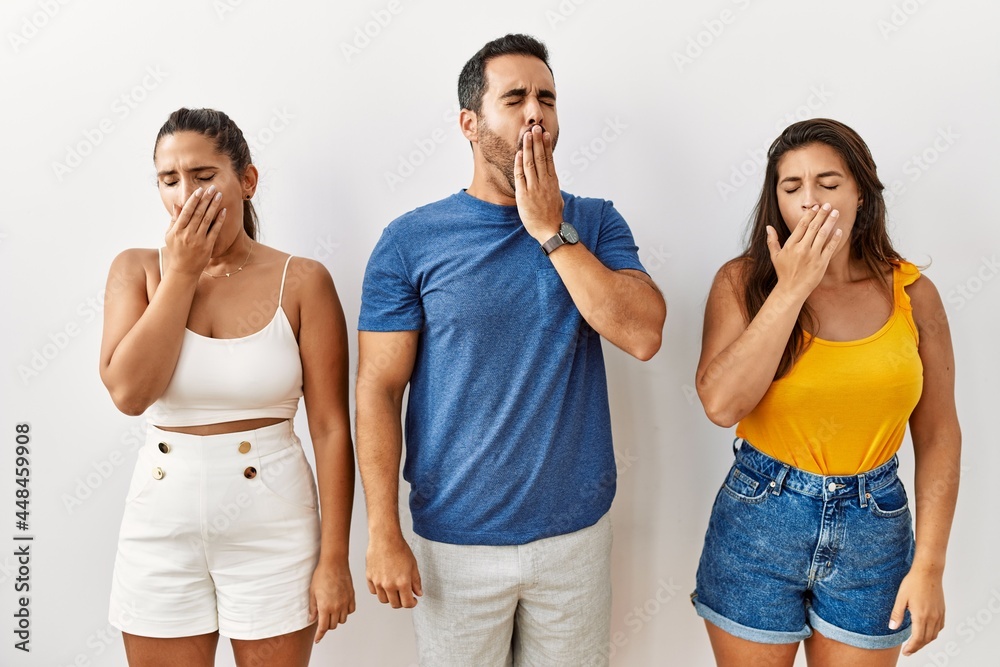 Group Of People Yawning