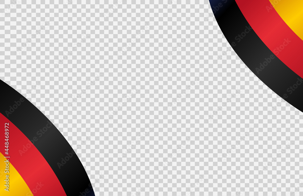 Waving flag of Germany isolated on png or transparent background,Symbol ...