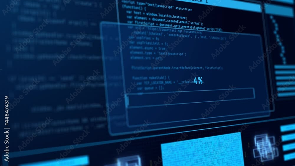 Access Denied Codes identifying security system on screen Loop ...