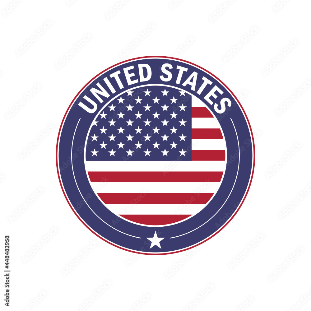 American flag SVG icon. USA flag icon. The United States logo. Stock ...