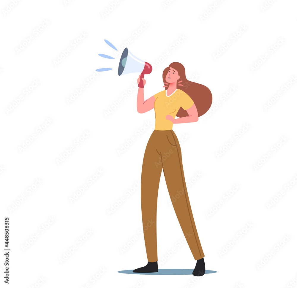 Woman With Pain In Throat Yell To Loudspeaker Vocal Cords Inflammation woman-with-pain-in-throat-yell-to-loudspeaker-vocal-cords-inflammation