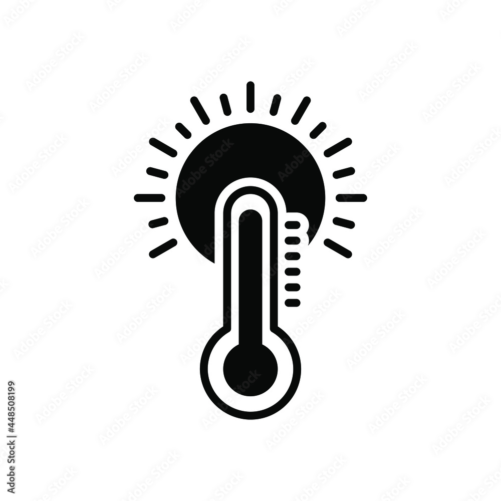 Thermometer icon vector set. temperature illustration sign collection ...