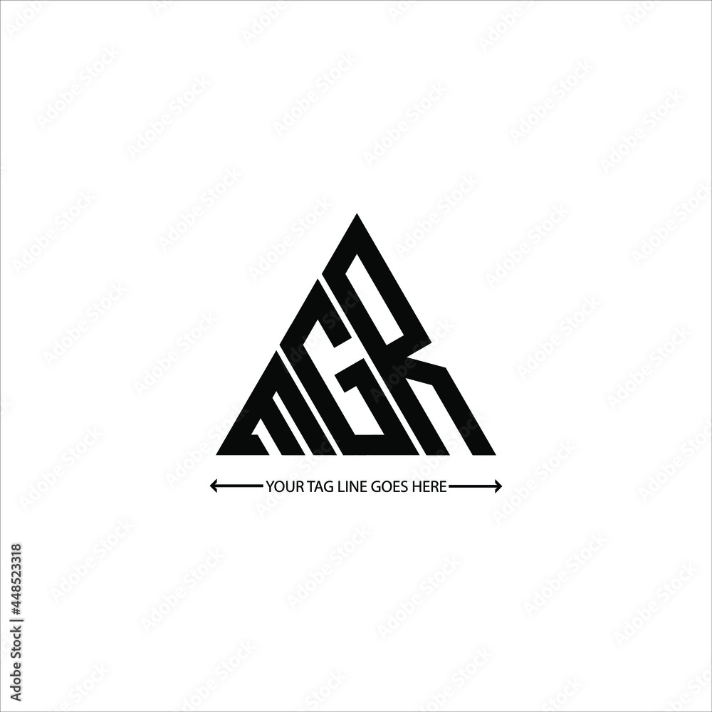 MGR letter logo creative design. MGR unique design Stock Vector | Adobe ...