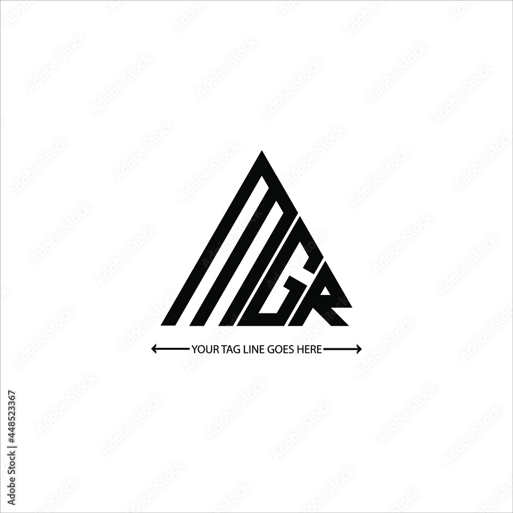 MGR letter logo creative design. MGR unique design Stock Vector | Adobe ...