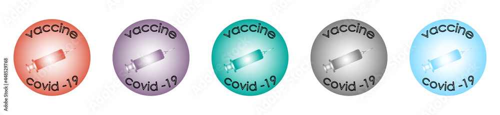 Covid-19 vaccination in progress icon Stock Vector | Adobe Stock