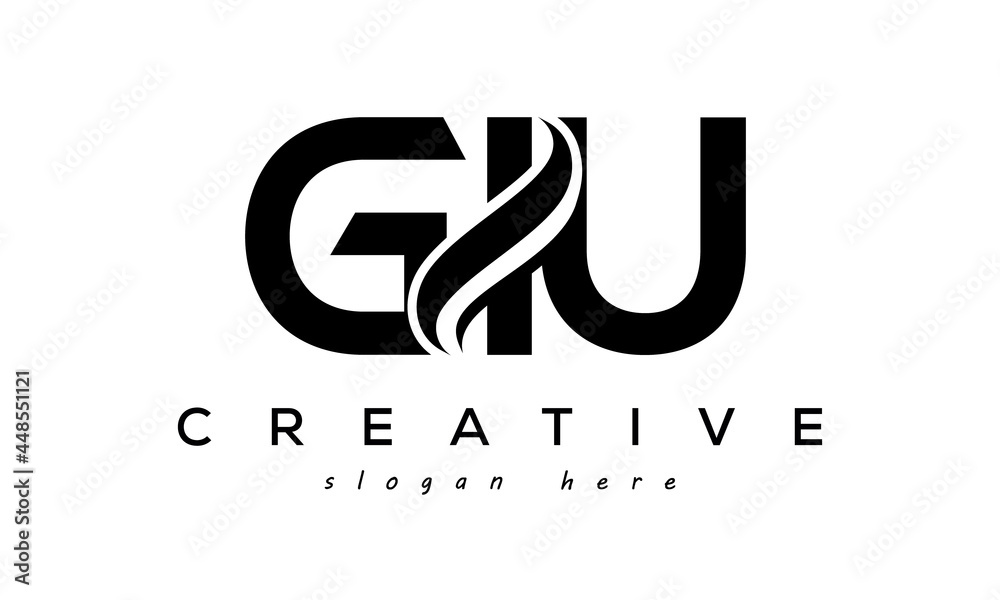 Letter GIU creative logo design vector Stock Vector | Adobe Stock