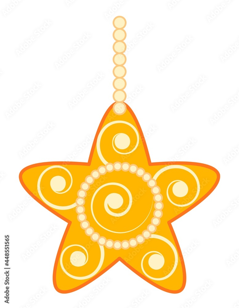 Christmas cartoons clip art. Christmas star clipart vector illustration ...