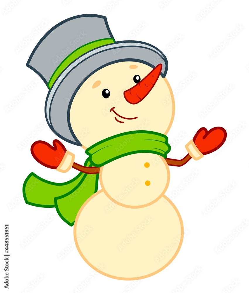 Vetor de Christmas cartoons clip art. Snowman clipart vector ...