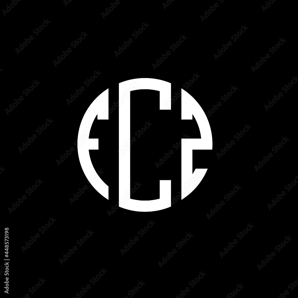 FCZ letter logo design. FCZ letter in circle shape. FCZ Creative three ...