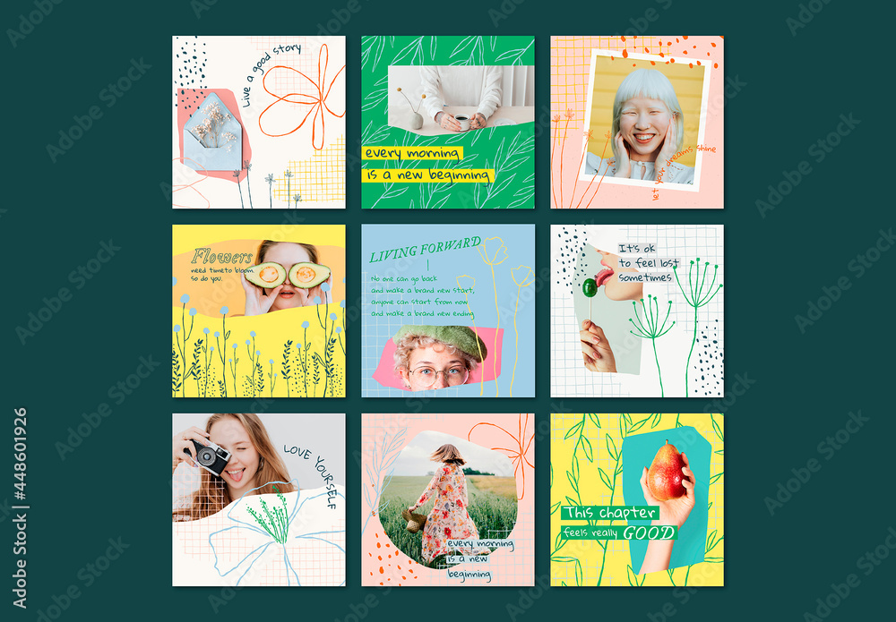 Aesthetic Editable Layout Stock Template | Adobe Stock