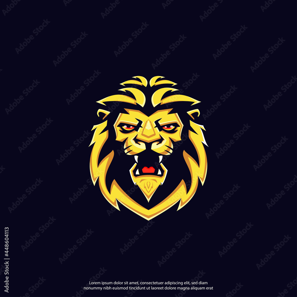 Vecteur Stock Lion mascot logo design good use for symbol emblem brand ...