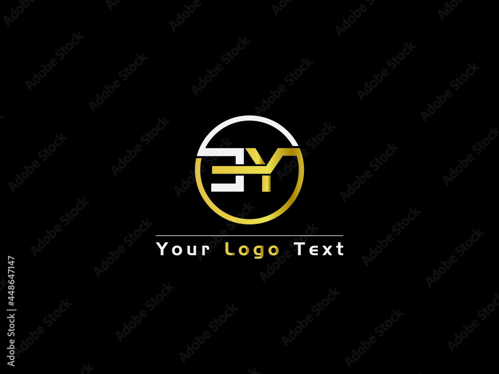 Letter EY E Y Logo, Golden ey y&e Logo Icon Vector Stock For Business ...