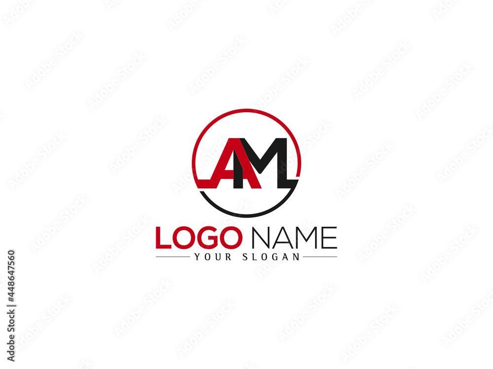 Letter AM Logo, monogram am a m Logo Icon Vector Stock For Business ...