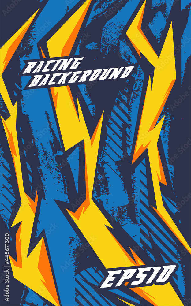 Abstract geometric backgrounds for sports and games. Abstract racing ...