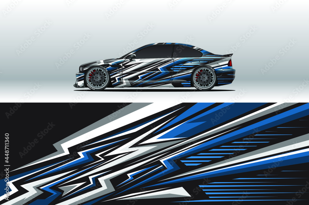 Car wrap decal designs. Abstract racing and sport background for racing ...