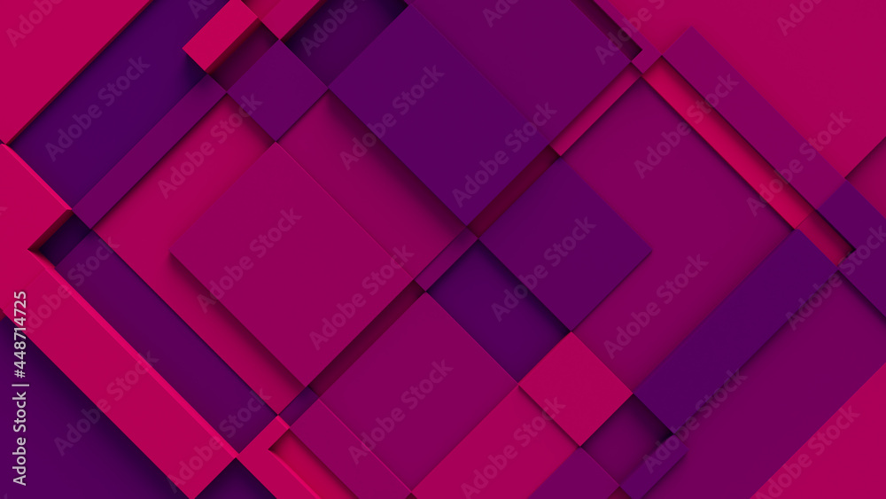 Pink and Purple Tech Background with a Geometric 3D Structure. Clean ...