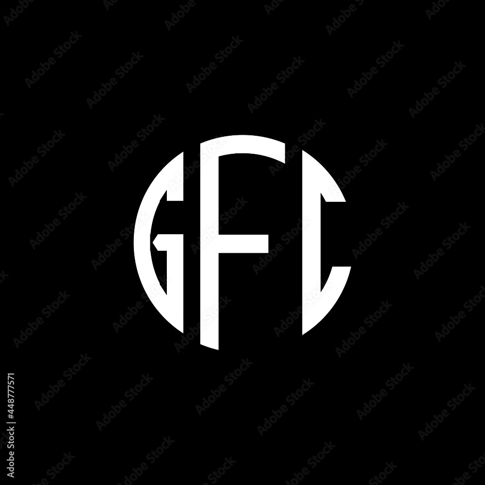 GFC letter logo design. GFC letter in circle shape. GFC Creative three ...