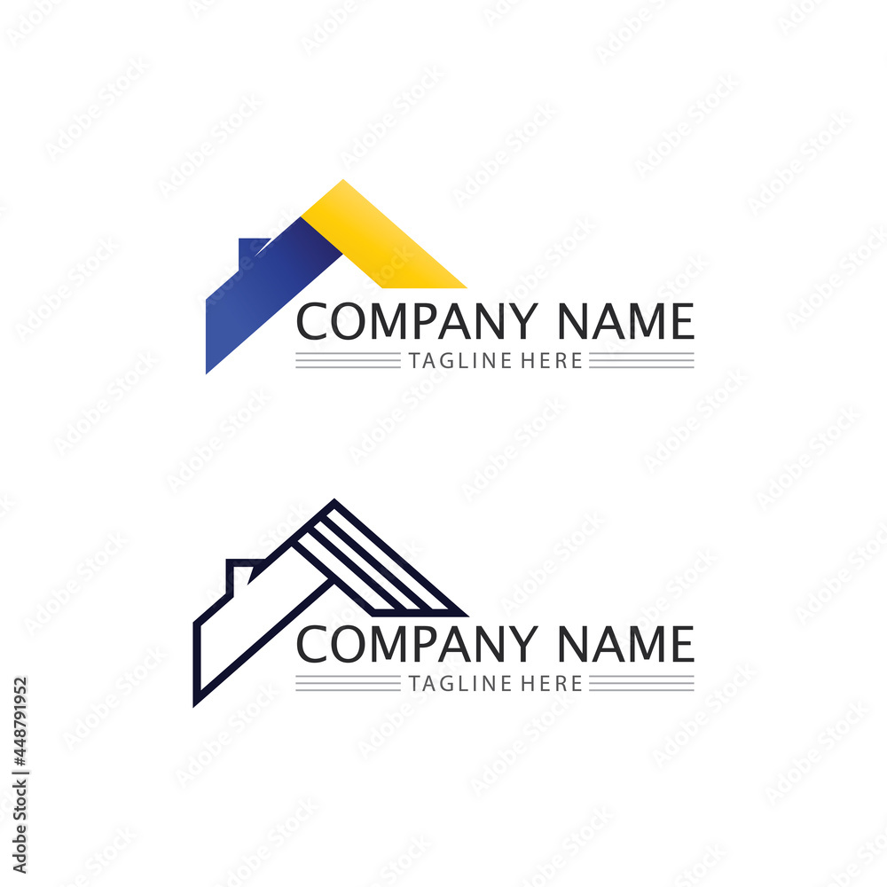 Building home logo, house logo, architecture, icon, residence and city ...