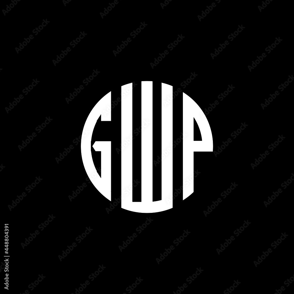 GWP letter logo design. GWP letter in circle shape. GWP Creative three ...