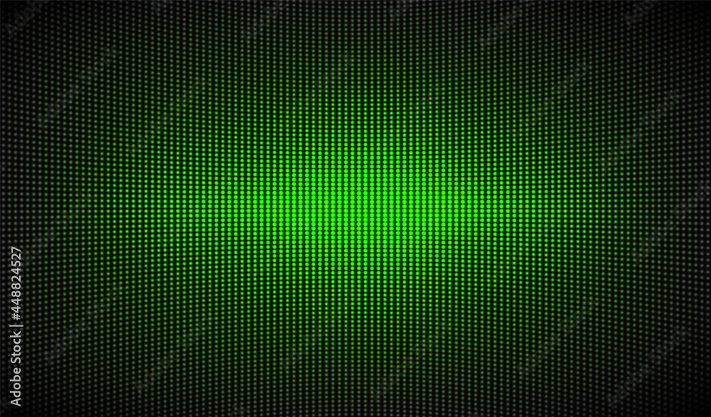 Led TV texture. Digital display. Green videowall. Lcd monitor with ...