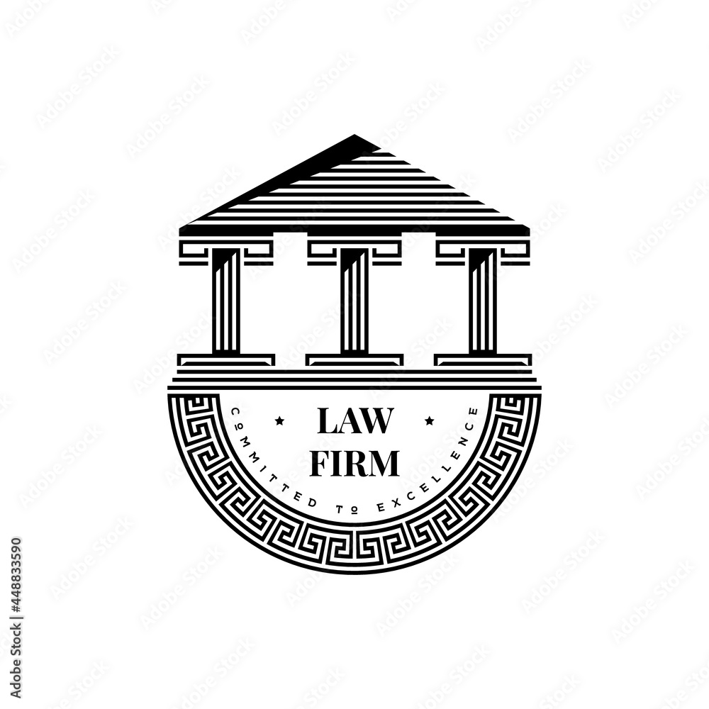 ancient greek monument icon. Architecture building symbol. vintage ...