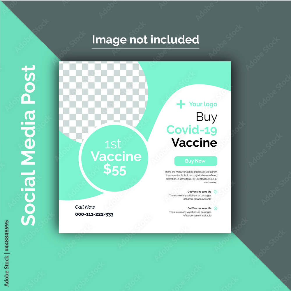 covid 19 vaccine Social Media Post design, Social media post design ...