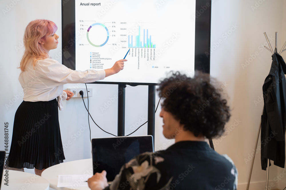 Office Meeting. Presentation Stock Photo | Adobe Stock