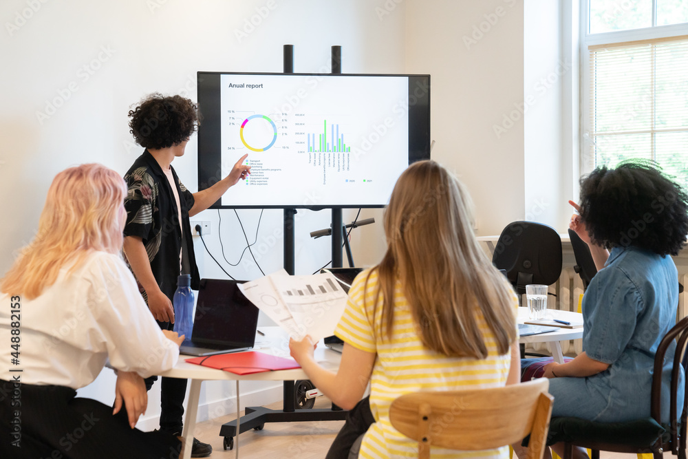 Presentation Using Projector Stock Photo | Adobe Stock