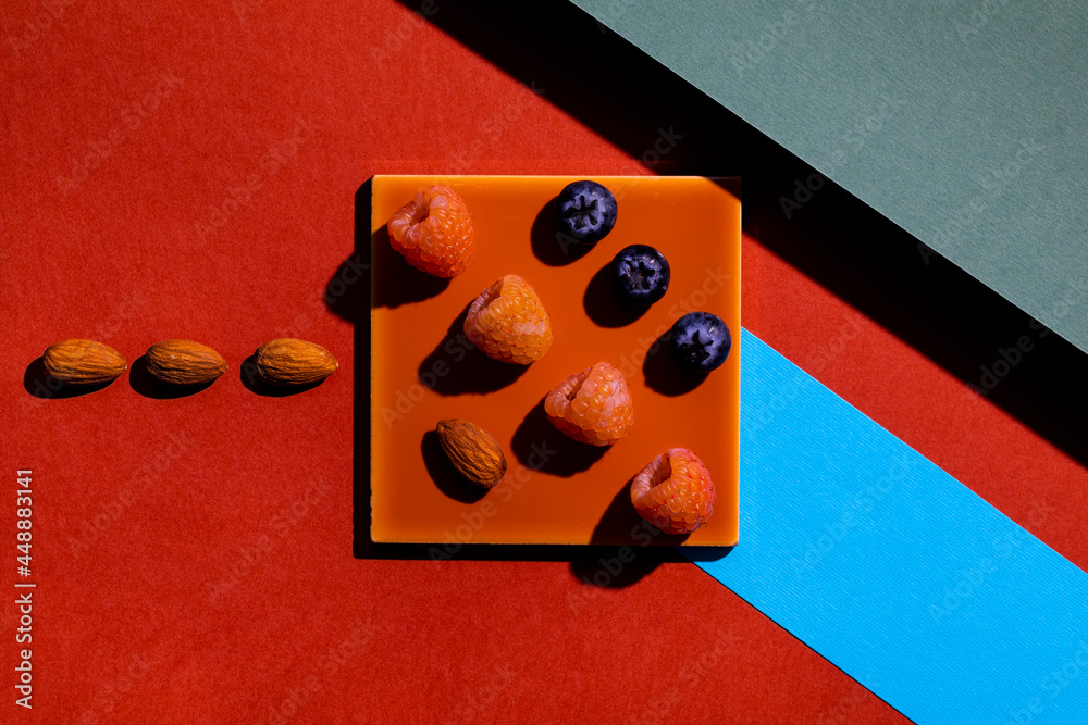 Linear food composition Stock Photo | Adobe Stock