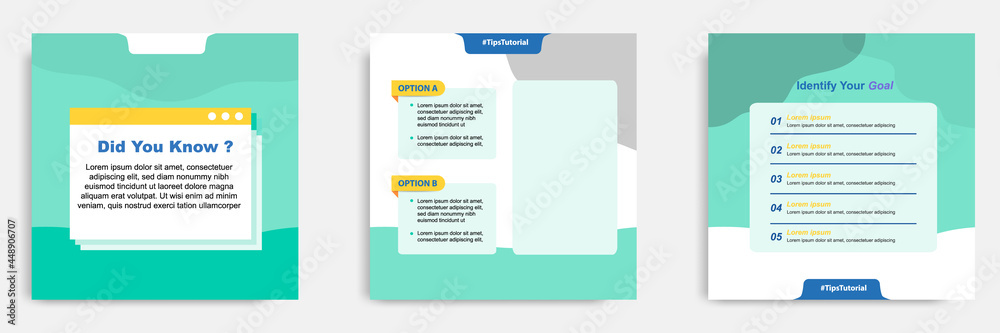 Social media faq, question, answer post banner layout template with ...